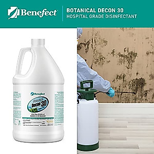 Benefect Botanical Decon 30 Disinfectant Cleaner - All Natural Formula for Effective Cleaning Power - Ideal for Restoration Jobs & Water Damage - 20476 - 1 Gallon