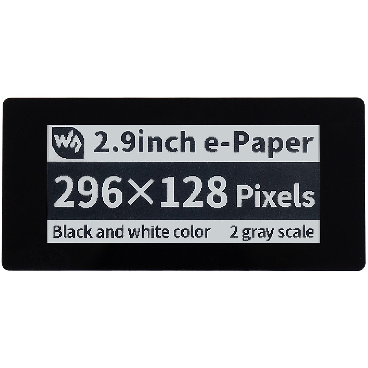 2.9inch Touch E-Paper Display HAT for Raspberry Pi 4B/3B+/3B/2B/Zero/Zero W/WH, 296×128 Pixel 5-Points Black/White 3.3V/5V Capacitive Touch E-Ink Screen, SPI Interface Support Partial Refresh