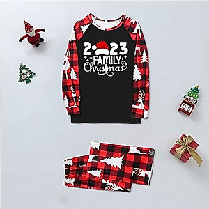 Attine July 11 2023 Christmas Matching Pajamas for Family Funny Classic Xmas Jammies Cute Holiday Nightwear Sleepwear Sets