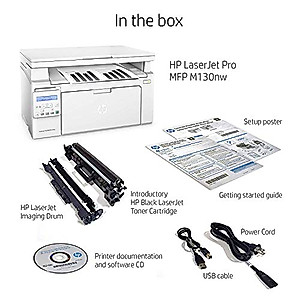 HP LaserJet Pro M130nw All-in-One Wireless Laser Printer, Works with Alexa (G3Q58A). Replaces HP M125nw Laser Printer