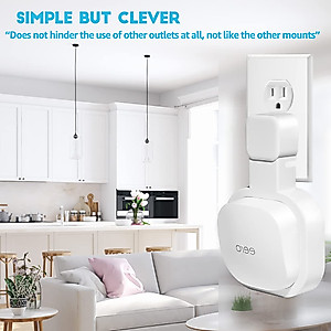 Wall Mount ONLY for eero 6 Dual-Band mesh WiFi System, eero 6 Wall Mount, Outlet Wall Mount for eero 6 Router and Extender (1)