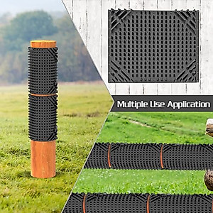 Sovipal Upgraded Equine & Bovine Massage Brush Kit - Soft Touch Itchin Post Pad- Animal Scratchers for Safe and Satisfying Itch Relief with Hoof Pick- 2Pieces