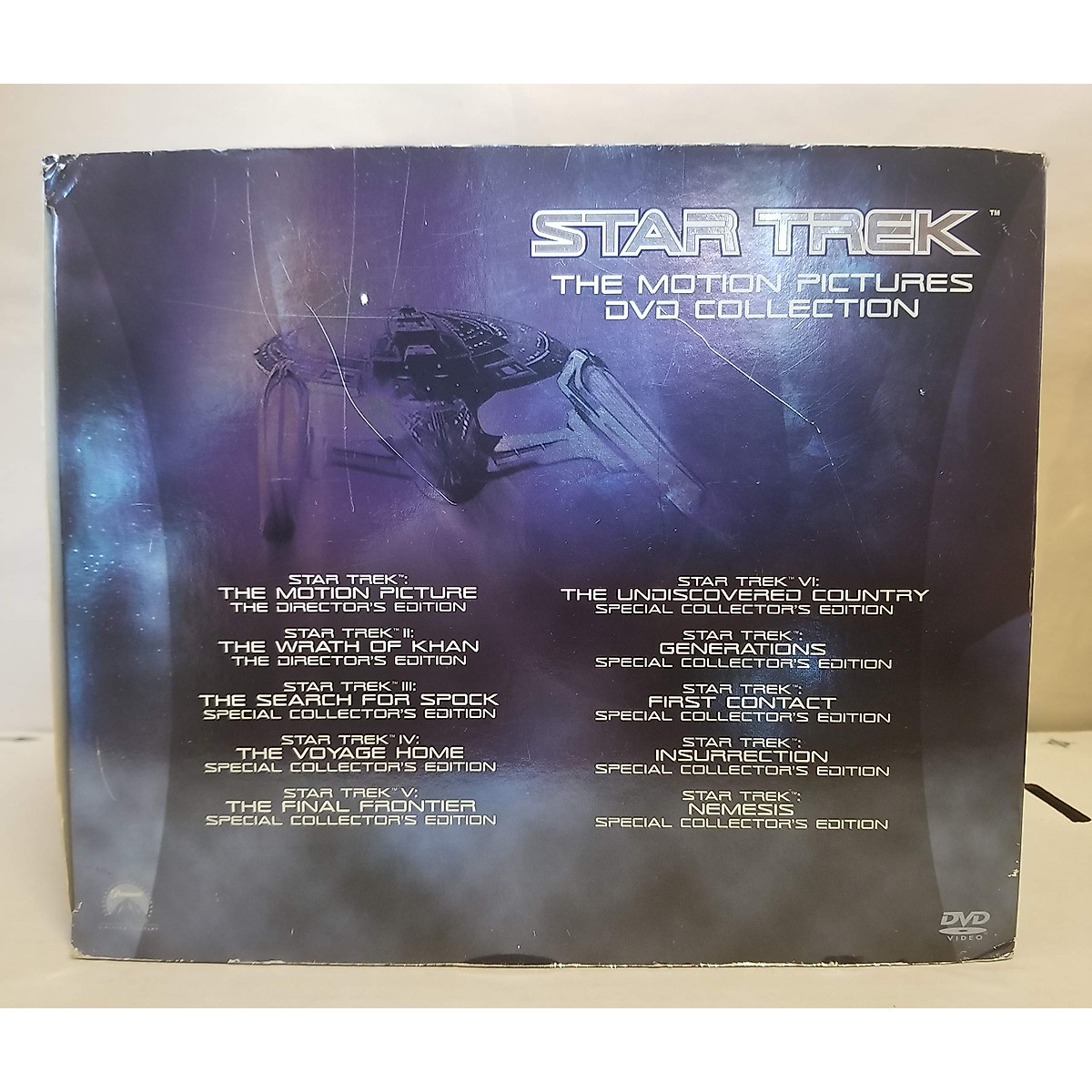 Star Trek: The Motion Pictures Collection (Motion Picture/ Wrath of Khan/ Search for Spock/ Voyage Home/ Final Frontier/ Undiscovered Country/ Generations/ First Contact/ Insurrection/ Nemesis)