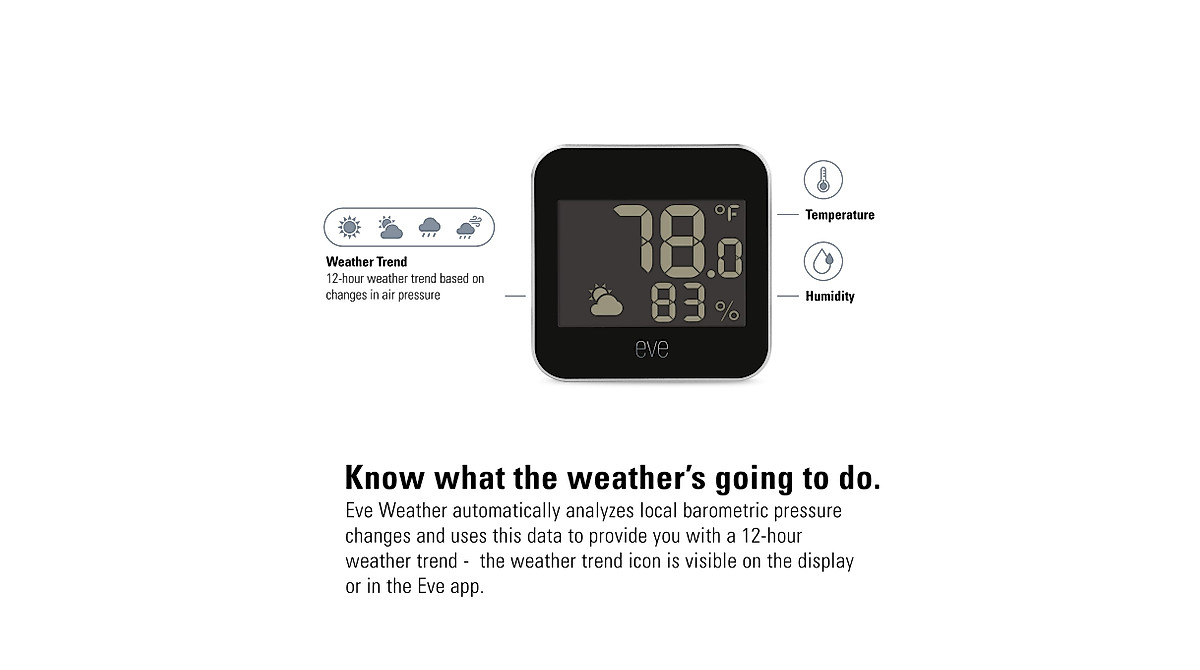 Eve Weather: Apple HomeKit Outdoor Weather Station with Privacy