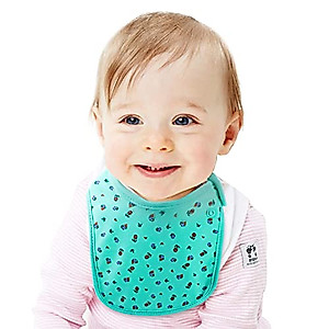 Hakochia Baby Bibs Organic Cotton Soft Absorbent Baby Bandana Drool Bibs With Adjustable Snaps for Girls Teething and Drooling 3-36 Months