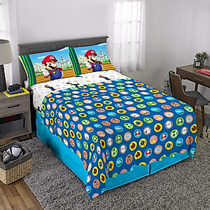 Franco Kids Bedding Super Soft Microfiber Sheet Set, Full, Mario