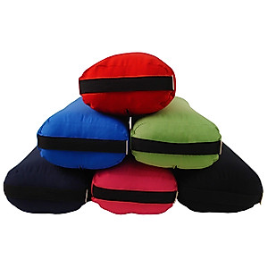 Bean Products Yoga Bolster - Handcrafted In The USA With Eco Friendly Materials - Studio Grade Support Cushion That Elevates Your Practice & Lasts Longer - Rectangle, Organic Cotton Black