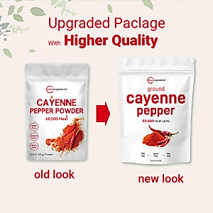 Ground Cayenne Pepper Powder, 6lbs (60,000 SHU Heat) | Premium Source for Spice & Seasoning | Garden Protection from Wildlife | Additive Free, Non-GMO, Bulk Supply