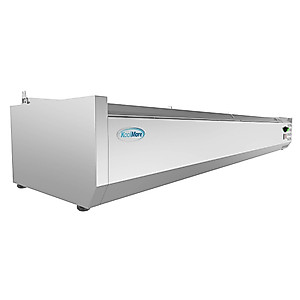 KoolMore SCDC-8P-SSL Commercial-Refrigerator, 71 Inch, Silver