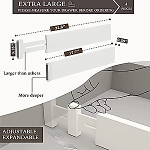 Bamboo Silverware Organizer And Drawer Divider (White) By Bellsal