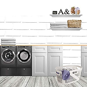 Mind Reader Basket Laundry Hamper, Bathroom, Bedroom, Closet, 60 Liter, Ivory & HHAMP40-IVO, Laundry, Storage, Bathroom, Bedroom, Home, Ivory 40 Liter Clothes Basket