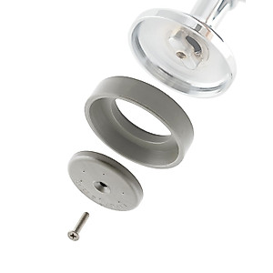 Phivan Pre-Rinse Spray Valve Repair Kit 1.15 GPM Spray Face Bumper and Screw Repair Part for All Commercial Sink Kitchen Faucet Dish Sprayer (Gray)