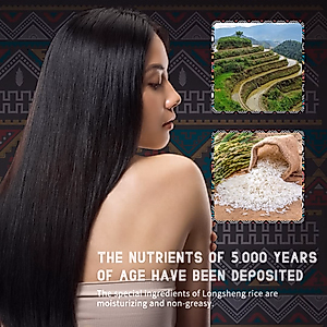 gowwim Rice Water Shampoo and Conditioner for Hair Growth - 2 in 1 Longsheng Shampoo Bar for Hair Loss, Dry/Damaged Hair, pH Balanced, Safe Pure Natural, 100g/3.5oz