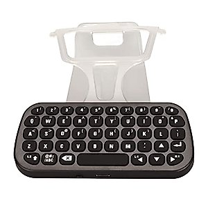 Pomya Game Controller Keyboard, for PS5 Console, Bluetooth Wireless Gaming Chatpad Keypad with Backlight/Stand, Gamepad External Keyboard, Built In Battery