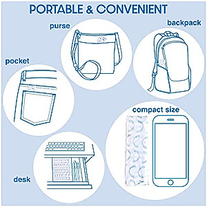 Handy Basix XL Full Coverage Disposable Toilet Seat Covers for Kids, Adults & Potty Training, Waterproof, 20 Pcs - Single Wrapped (Curves)