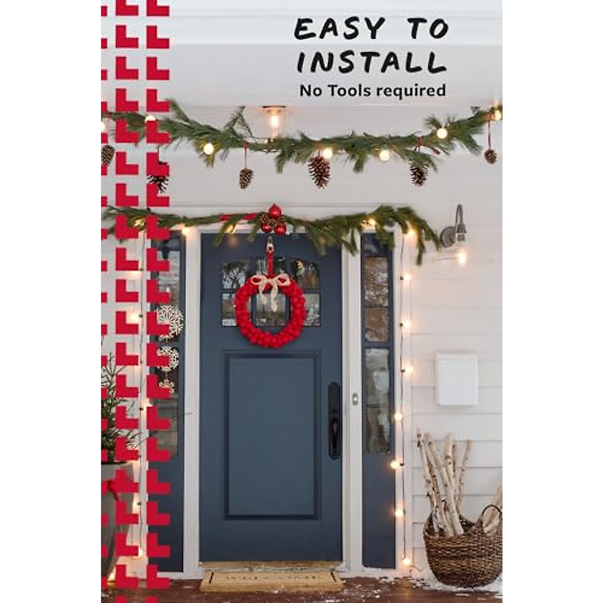 Command Outdoor Metal Hook, 1 Hook, 2 Strips, Water-Resistant Strips (FC13-BN-AWES)