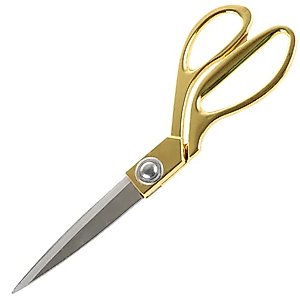 Stainless Steel Scissors Gold Scissor Professional Heavy Duty Sharp Scissors 10.5" Scissors All Purpose Fabric Scissors Professional Sharp Scissors Heavy Duty Craft Scissors Heavy Blades Scissors