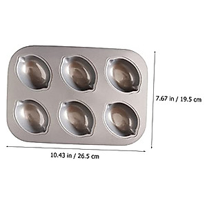 Yardwe 3pcs non stick baking pan non stick baking sheet lemon mold brownie mold tray mini donuts cake pan food cooking pan lemon shaped baking mold baking lemon shape mood candy