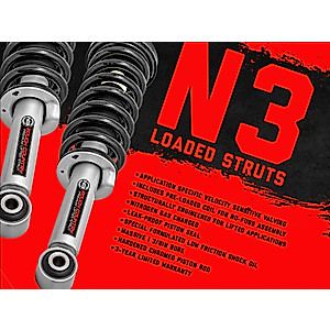 Rough Country 2" N3 Loaded Struts (fits) 2012-2018 Ram Truck 1500 4WD Lifted Coil Spring Struts 500028