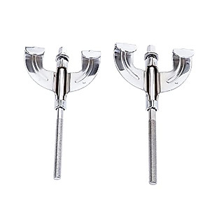 LoveinDIY 16x Durable Bass Drum Claws Hook W/Tension Rods Mount Replacement Chrome