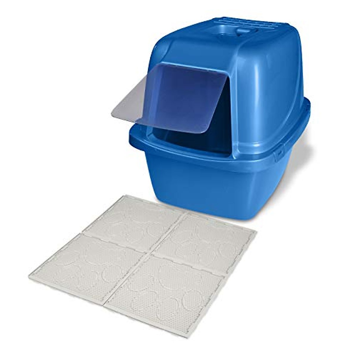 Van Ness Pets Trackless Cat Litter Mat Tiles, Customizable And ExpAndable, Set of 4 Tiles