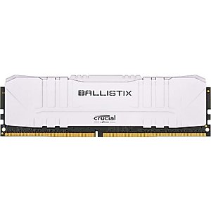 Crucial Ballistix DDR4-2666 8GB/1G x 64 CL16 Desktop Gaming Memory (White)