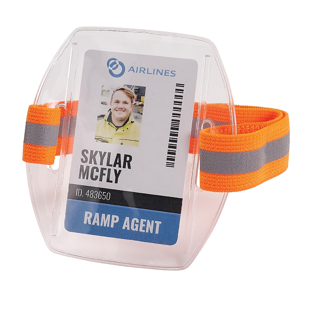 Ergodyne - 19951 Squids 3386HV High Visibility Arm Band ID/Badge Holder Hi-vis Orange