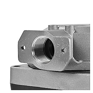 XAXAX Water Flow Meter, FM-120 4 Digital Gasoline Fuel Petrol Oil Flow Meter, 20-120L/Min for Fuel Oil Flow Sensor Counter Gasoline Meter Display,Gallon, QTS, PTS, L, m³