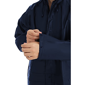 Ultra-Lite Rain Suit for Men Women Waterproof Protective Rain Coat with Pants 2 Pieces Rain Gear for Climbing,Cycling, Farming, Hiking(Navy,3XL)