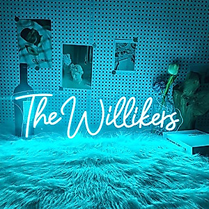 Custom Neon Signs, Remote Control Neon Lights Signs for Wall Decor Personalized Neon Light for Halloween, Merry Christmas, Thanksgiving Day, Happy New Year, Large Neon Sign for Birthday Party Bar Game Room Logo