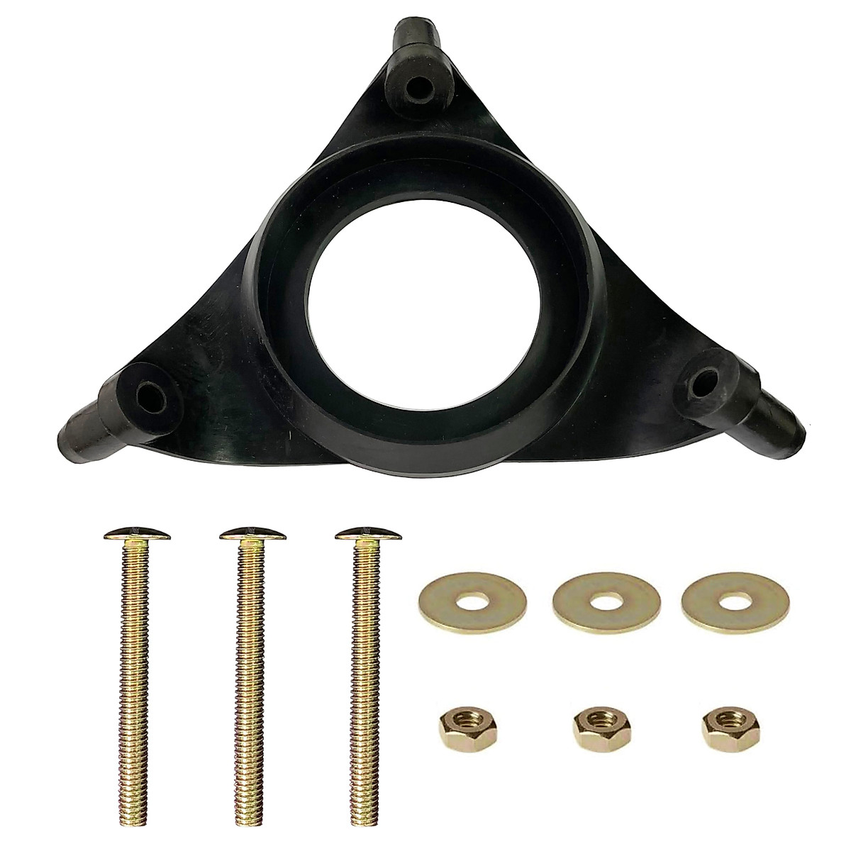 KSJED GP51487 Tank Bolt Assembly Kit Compatible with Kohler Wellworth Triangle Toilet Tank to Bowl Gasket Kit