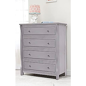 Sorelle Furniture Princeton Baby Dresser – Dresser for Nursery, Kids Bedroom Furniture, Dresser Drawers, Storage for Child’s Room with Drawers, Nursery Furniture for Infant-Weathered Gray