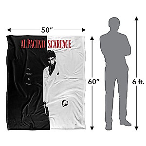 Scarface Poster Officially Licensed Silky Touch Super Soft Throw Blanket 50" x 60"