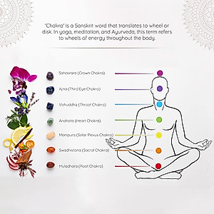 Aromafume 7 Chakra Natural Mist Gift Set 7x 50ml/1.7 fl oz | Aromatherapy Sprays for Meditation, Chakra Balance | Yoga & Reiki Gifts | Essential Oil Spray Set for Solar Plexus, Root Chakra & more