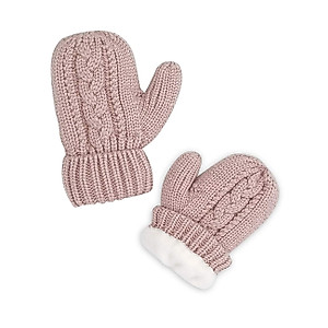 Baby Winter Hat Scarf Mitten Set, Unisex Infant Toddler Kids Hat Scarf (Pink-B, 2-5 Years)