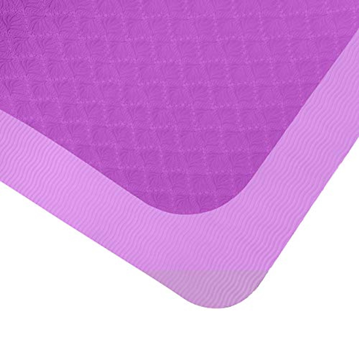 Life Energy 4mm TPE EkoSmart Yoga Mat - Yoga Repeat, Purple