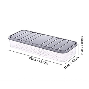 Food Storage Containers Household Dumpling Storage Box Multi Layer Food Grade Quick Freezing Box Disposable Meal Prep Containers with Lids (A, One Size)