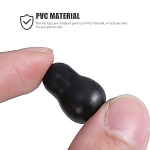 Healvian 2 Sets Accessories Ear Plugs Silicone Replacement Earplugs Ear Tips Replacement Earpiece Replacement Large Diaphragm Cover Adult Diaphragm Earbuds Skull PVC