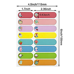 Baby Bottle Labels for Daycare, 64 PCS School Supplies Name Label Stickers for Kids Stuff, Waterproof Daycare Labels Self-Laminating, Dishwasher Safe, Toddler Preschool Labels for Sippy Cup, Lunch Box