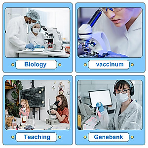 CryoKing Cryogenic Vials 1.5 ml with Screw Caps Cryotubes for Low Temperature Sample Storage Clear Sterile Vials, Case of 2000