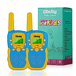 Obuby Toys for 3-12 Year Old Boys Girls Walkie Talkies for Kids 22 Channels 2 Way Radio Gifts with Backlit LCD Flashlight 3 KMs Range Gift Toy for Boy Girl to Outside,Camping,Hiking