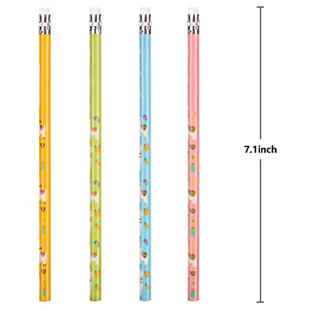 200 Pieces Llama Cactus Pencils Fun Pencil with Erasers for Children or Students as Great Party Favor,Reward and Novelty Gifts (200)
