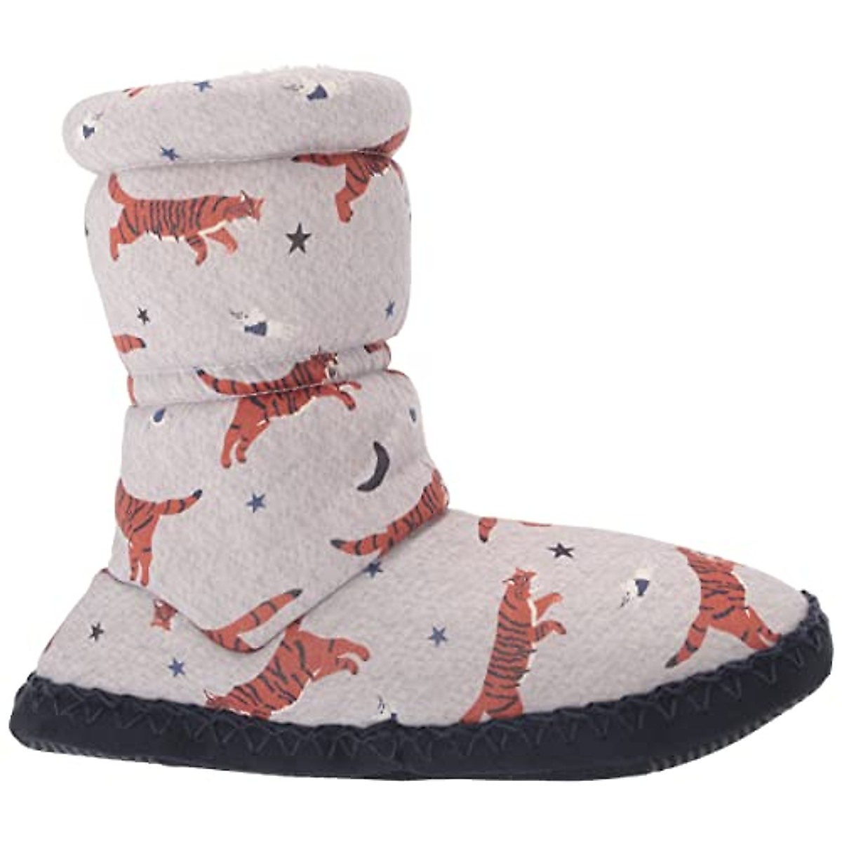 Joules Boy's Slipper Socks, Grey Tigers