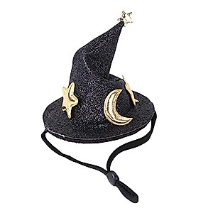 FEBUD 1/4 Pieces Halloween Pet Hats, Adjustable Mini Cute Pet Hat, Hamster Hat for Pets, Halloween Pet Costume Accessories for Snake, Hamster, Guinea Pig