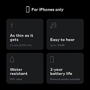 Chipolo Card Spot (2022) - Wallet Finder, Bluetooth Tracker for Wallet - Works with The Apple Find My app (iOS only) (Almost Black)