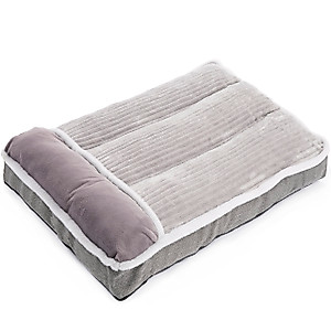 WINDRACING Large Dog Bed with Pillow for Crate Kennel, Sofa Dog Bed, Super Soft pet Bed for Medium, Jumbo, Furniture