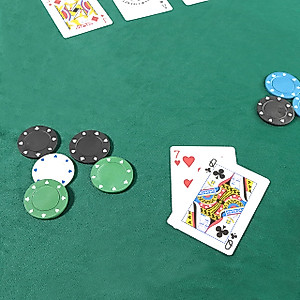 Yilio Dawn Green Poker Table Cover - for Round Tables Between 36" - 48" - with Drawstring