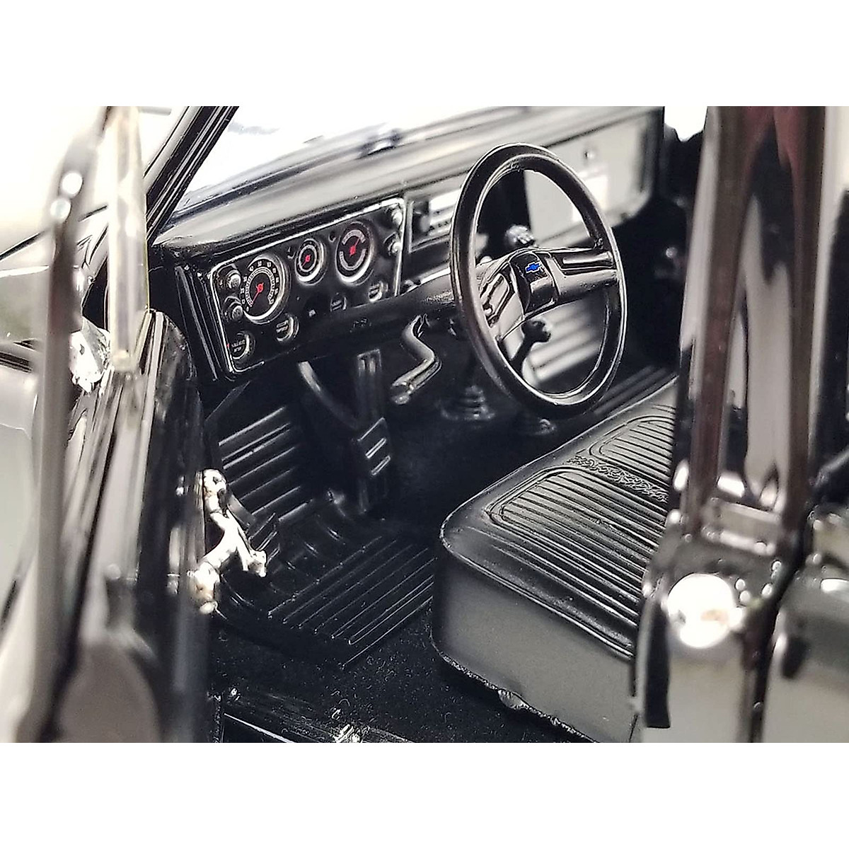 1970 Chevy K10 4x4 Pickup Truck Black Limited Edition to 1050 Pieces Worldwide 1/18 Diecast Model Car by Acme A1807215