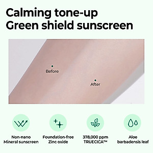 SOME BY MI Truecica Mineral Calming Tone-Up Suncream / SPF50+, PA++++ / 1.69Oz, 50ml / Brightening and Calming Effect/Mild Sun and UV Protection Sunscreen for Sensitive Skin