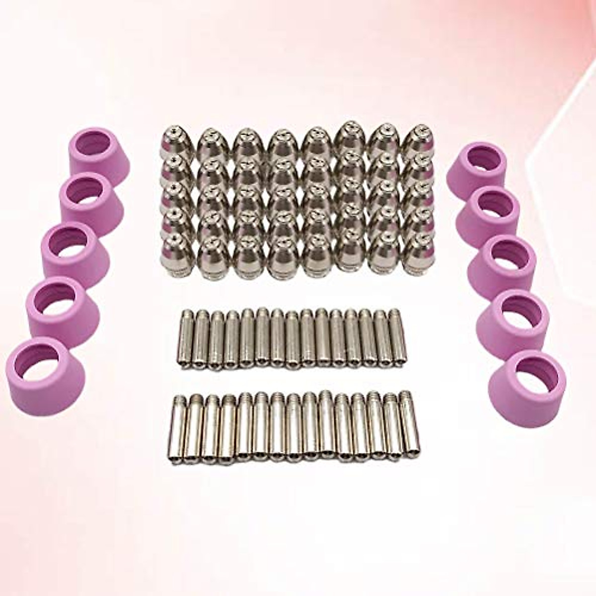 80 PCS/Set Plasma Tip Nozzle Consumables Air Plasma Cutter Suit Kit for Cutting Torch